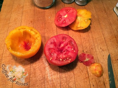 Rice Stuffed Tomatoes | Coffee For Roses