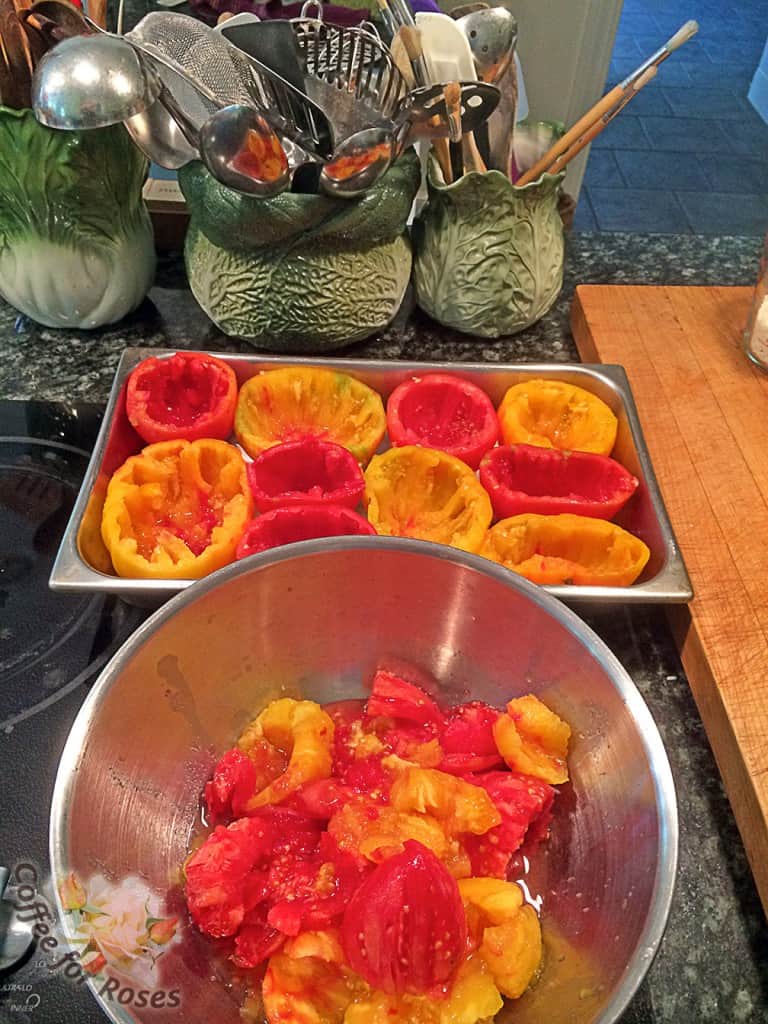 Rice Stuffed Tomatoes | Coffee For Roses